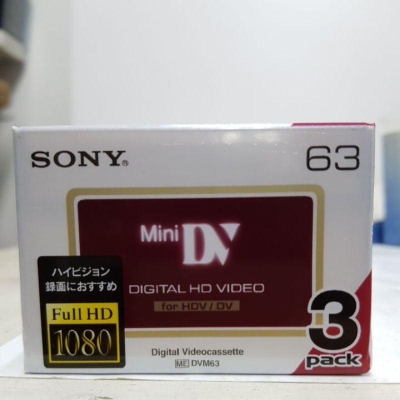 sony mini DV 3入一組for HDV/DV 63 分鐘 | 蝦皮購物