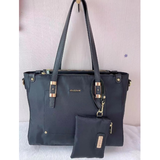 MIZZUE 台灣現貨 熱賣款 小資女 上班族 多隔層萬用包 斜背尼龍托特包 防潑水超大容量 女性包包/精品 XW029 | 蝦皮購物
