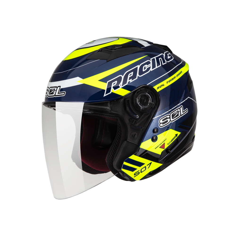 【SOL Helmets】SO-7開放式安全帽 (極速先鋒_山葉藍/黃) ｜ SOL安全帽官方商城 | 蝦皮購物