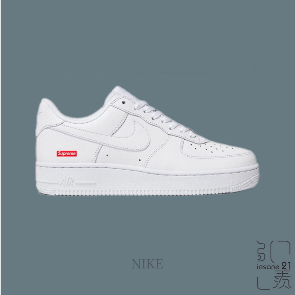 SUPREME X NIKE AIRFORCE1 BOX LOGO 白 聯名 CU9225-100【Insane-21】 | 蝦皮購物