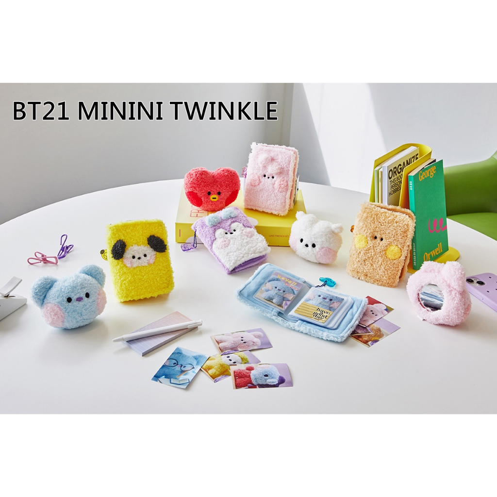 【預購】BT21 MININI TWINKLE 小卡冊 娃娃小鏡子 貼紙 滑鼠墊 x LINE FRIENDS | 蝦皮購物