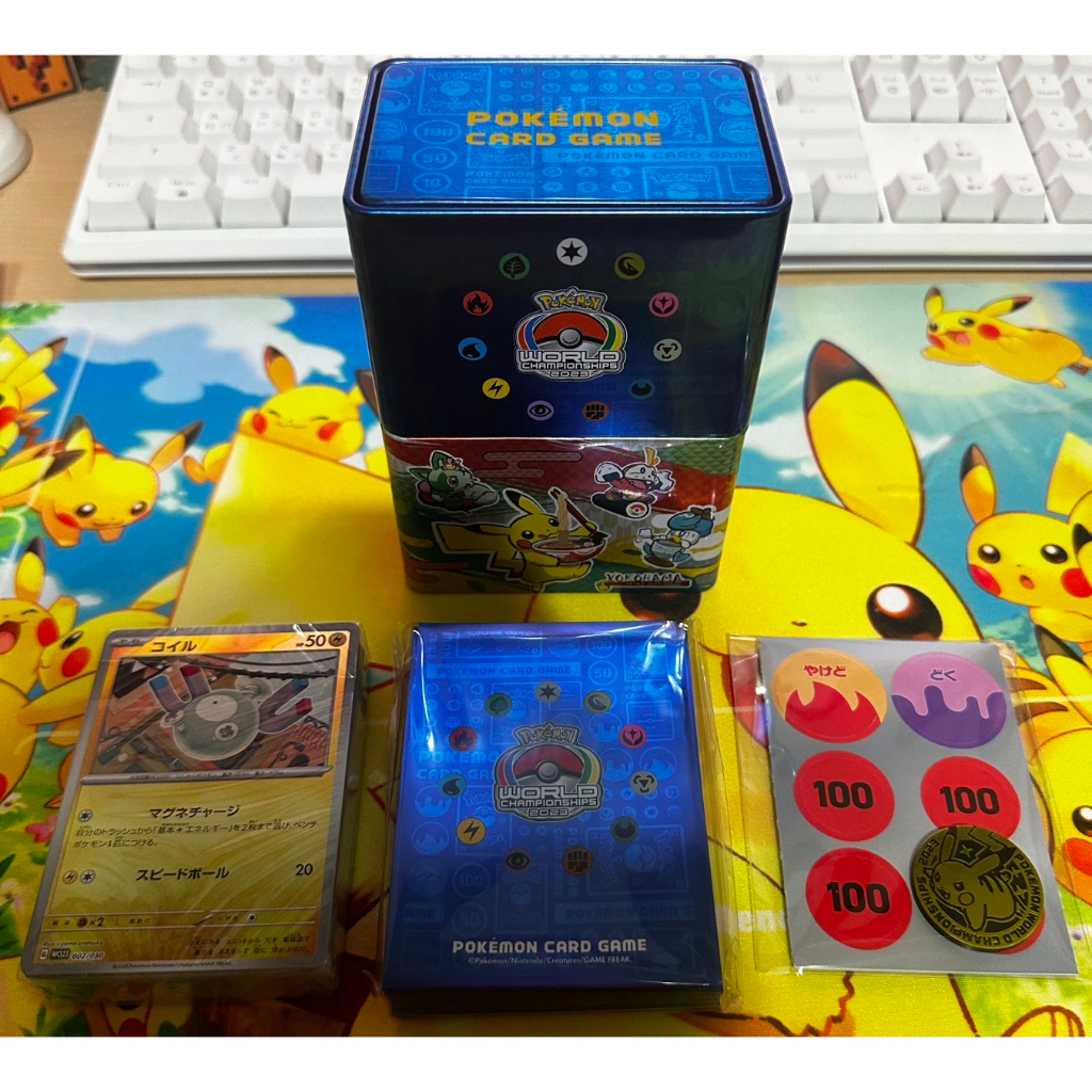現貨 全新未使用 PTCG POKEMON 2023 WCS 橫濱世界賽 皮卡丘 鐵盒 不含特典皮卡丘 | 蝦皮購物