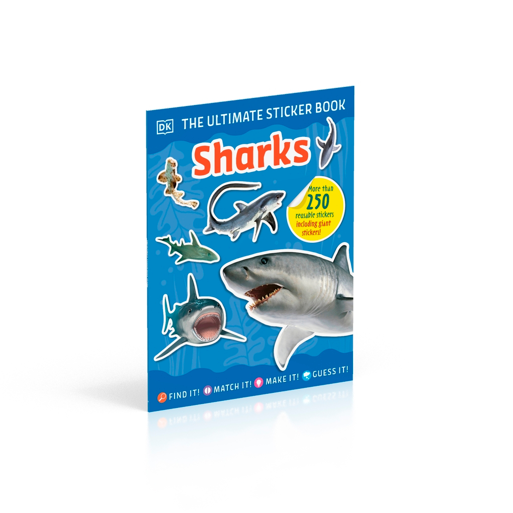 DK Sharks Ultimate Sticker Book 【百科貼紙書：鯊魚】 | 蝦皮購物