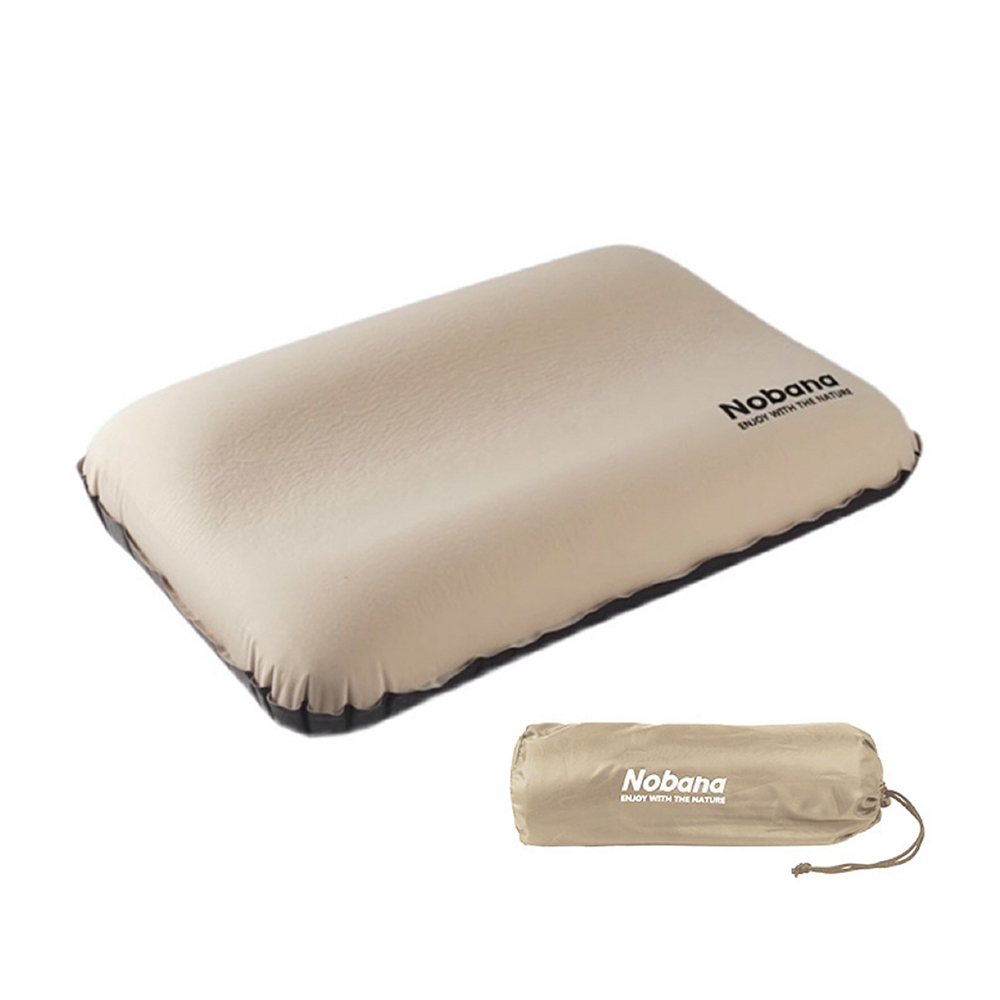 NOBANA 3D海綿自動充氣枕頭 露營充氣枕 TPU睡枕 戶外枕頭 旅行枕靠枕 辦公室午睡枕 | 蝦皮購物