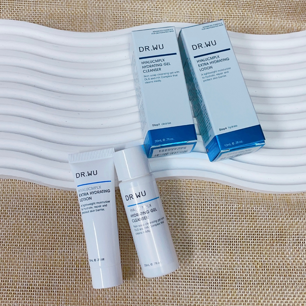 DR.WU 玻尿酸保濕精華乳10ml 玻尿酸保濕潔顏露20ml | 蝦皮購物