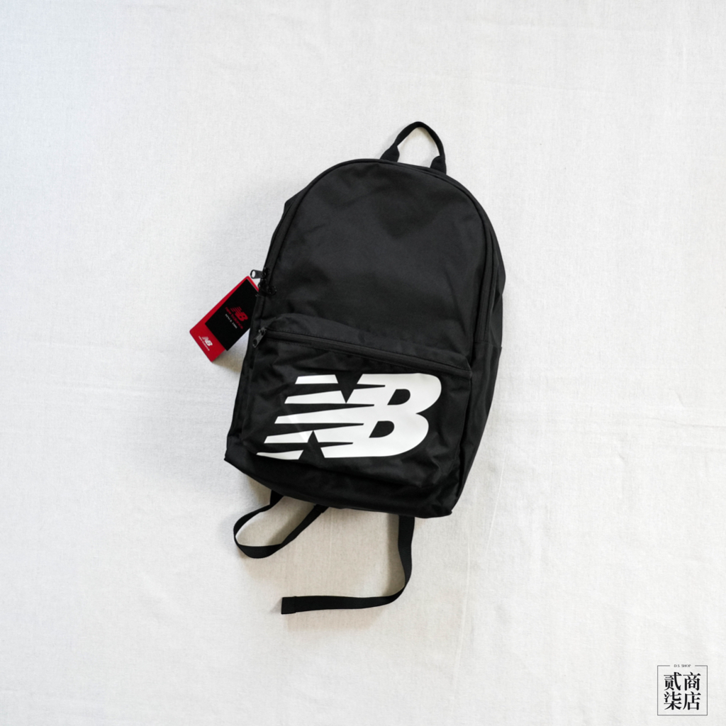 貳柒商店) New Balance BackPack 黑色 基本款 大LOGO 後背包 書包 LAB23015BK | 蝦皮購物