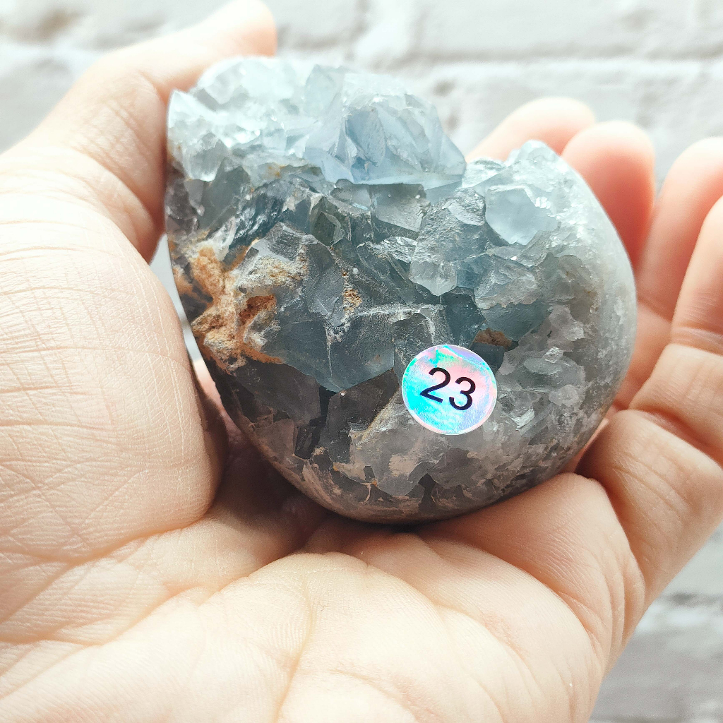 [硯嵐水晶 YL Crystal]天青石原礦(Celestine)原礦 溝通協調 內在平靜 平衡喉輪 情緒釋放 | 蝦皮購物