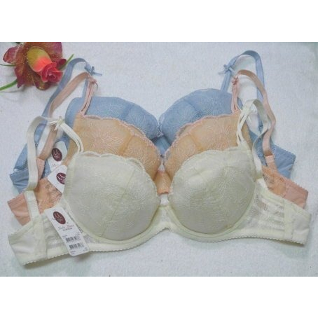 《曼黛瑪璉》蕾絲繡花內衣【R9006-10】~70C,70D,75D~淡黃,粉橘,淡藍 | 蝦皮購物