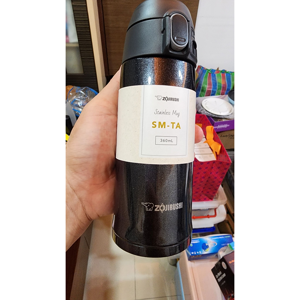 全新 ZOJIRUSHI 象印 不鏽鋼真空保溫杯 SM-TA36-BA | 蝦皮購物