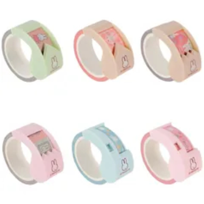 現貨🔥日本 KUTSUWA Rib bon bon 米飛兔 紙膠帶切割器 裝飾用紙膠帶 15mm幅用 米菲 miffy | 蝦皮購物