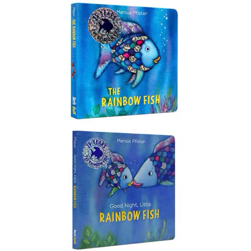 正版硬頁 The Rainbow Fish/ Good night, little rainbow fish | 蝦皮購物