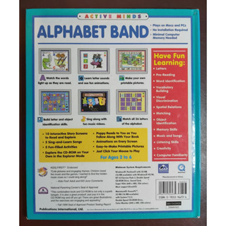 (英文) 繪本 Alphabet Band with Interactive CD-ROM (Active Minds) | 蝦皮購物