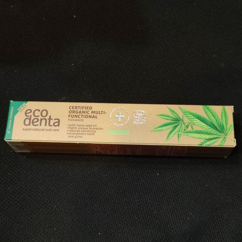 eco denta 認證有機多功能漢麻油牙膏 75ml（純素） | 蝦皮購物