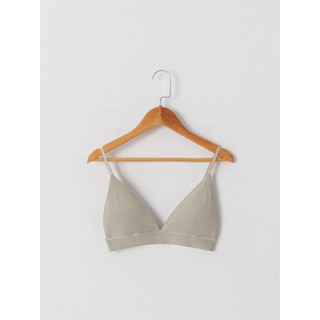 全新 mouggan V型涼感 bra top 尺寸L 霧灰 無鋼圈 | 蝦皮購物