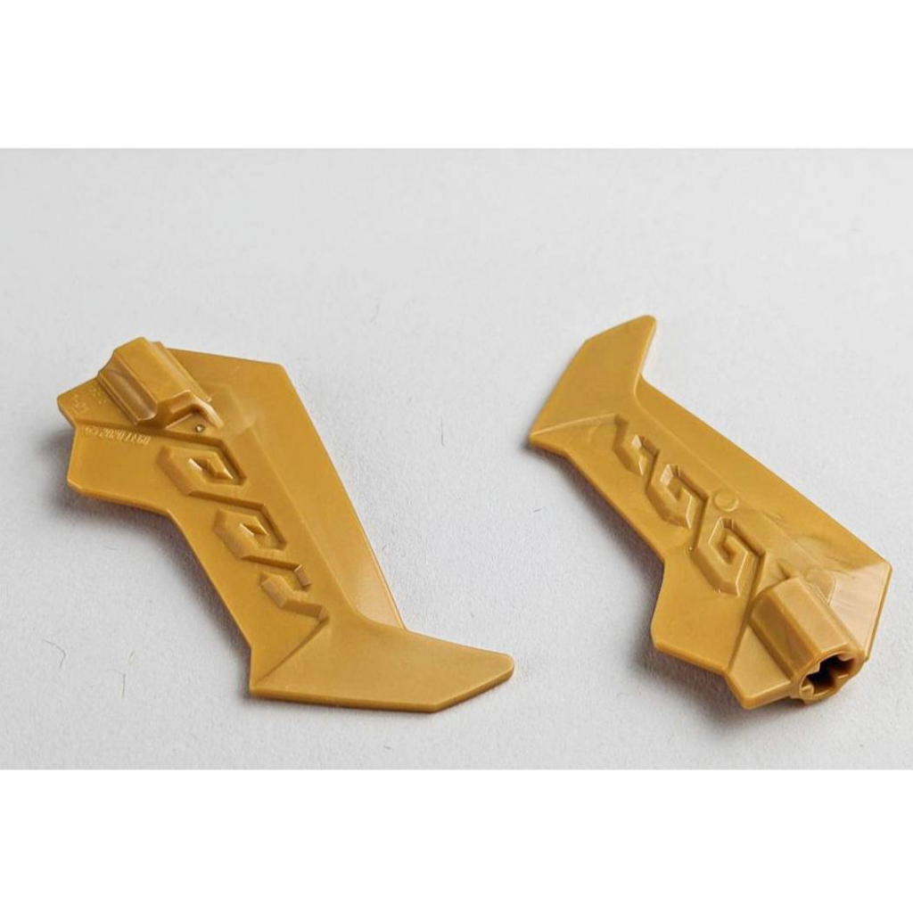 正版LEGO 零件I 幻影忍者 76919 Blade Jagged MOC 珍珠金 帶十字孔 單個價錢 | 蝦皮購物