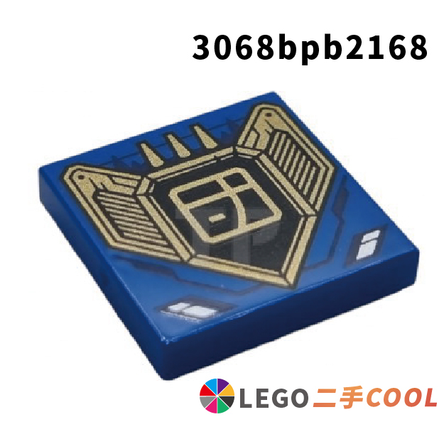 【COOLPON】正版樂高 LEGO【二手】3068bpb2168 6421055 2x2 印刷磚 平滑磚 藍色 | 蝦皮購物
