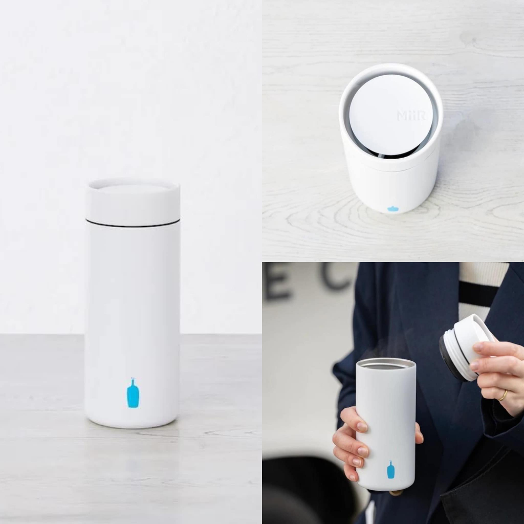 藍瓶 Blue Bottle隨行真空保溫杯 陶瓷內層 fellow聯名 無毒材料 360cc~600cc 磨沙白 | 蝦皮購物