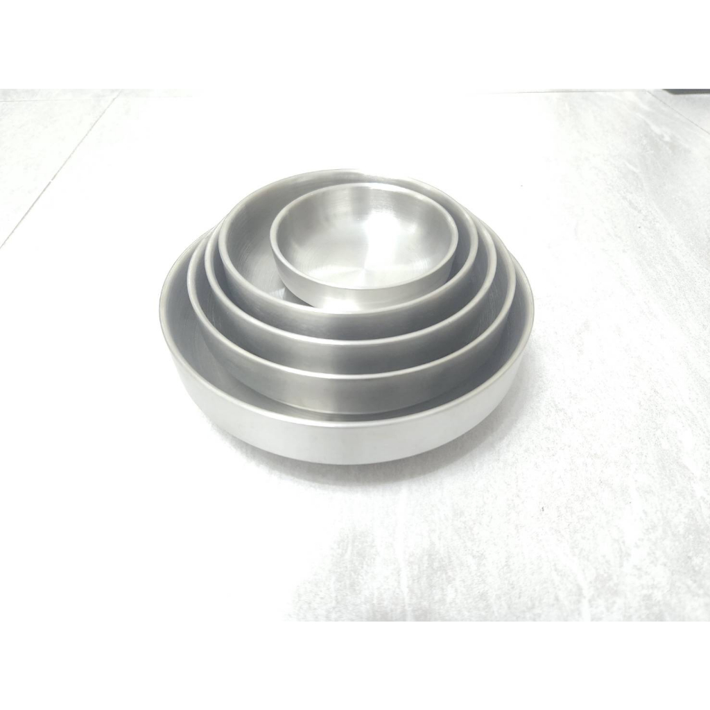 韓式雙層碟 #304不銹鋼小菜碟 深菜盤 點心盤 調味盤 不銹鋼圓盤隔熱盤 露營野營餐盤 AOK | 蝦皮購物