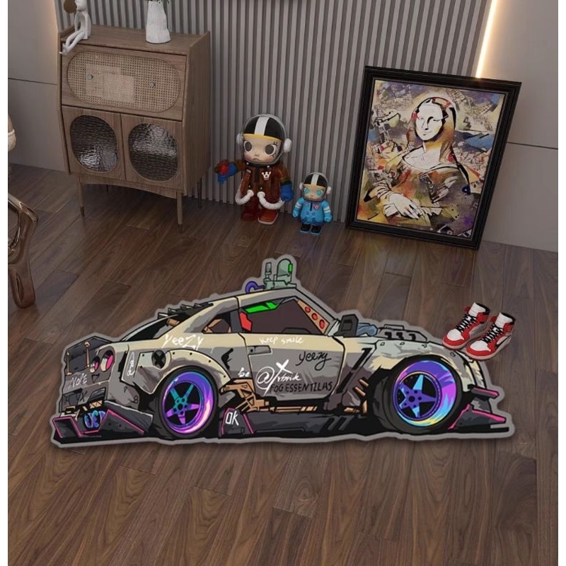 改裝車AE86 RX7 GC8 NSX 頭文字D 臥室 浴室 地毯 RWB R35 法拉利 E30 WORK BBS | 蝦皮購物