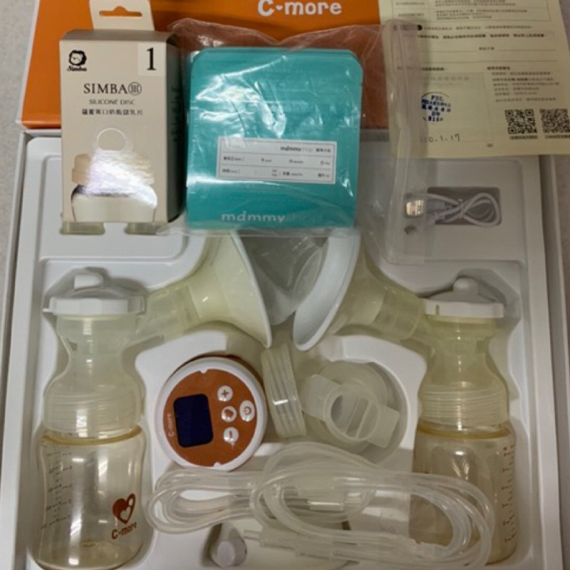 新貝樂C-more C1三合一雙邊電動吸乳器 （送儲乳袋） | 蝦皮購物