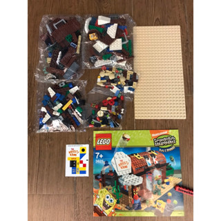 合售 請詳閱商品說明【積木2010】樂高 LEGO 3825+3830 海綿寶寶 / 蟹堡王餐廳 + 比奇堡 公車 | 蝦皮購物