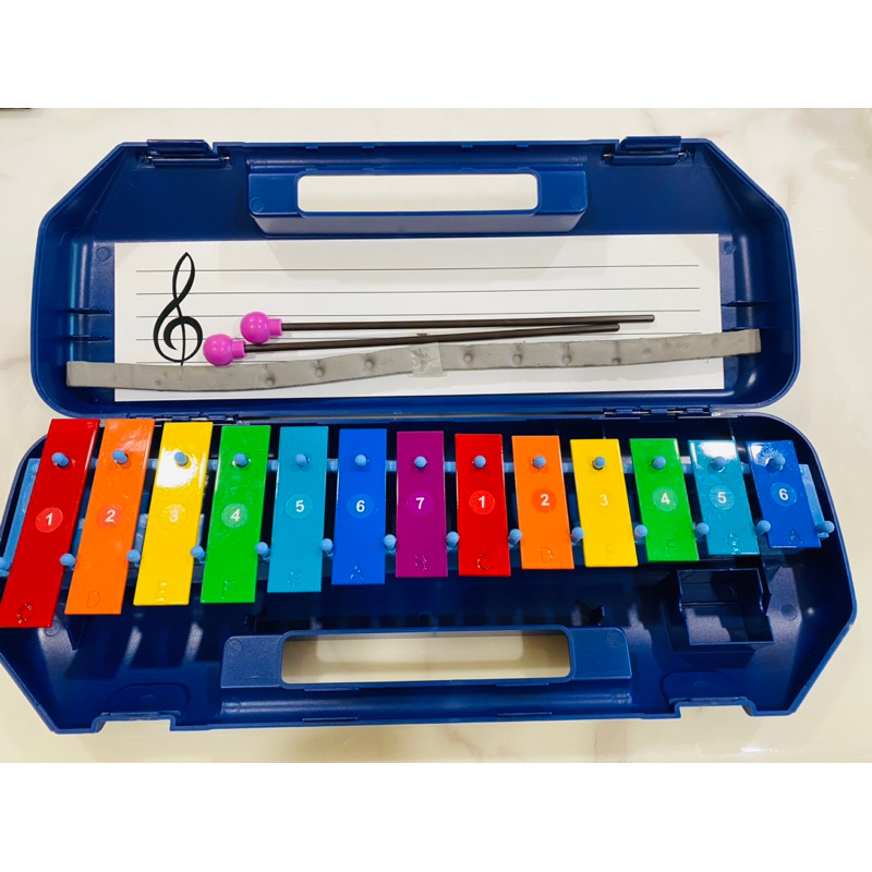 HAOSEN HGL-13/ HGL-13B 13 音桌上鐘琴 (彩虹鍵） | 蝦皮購物