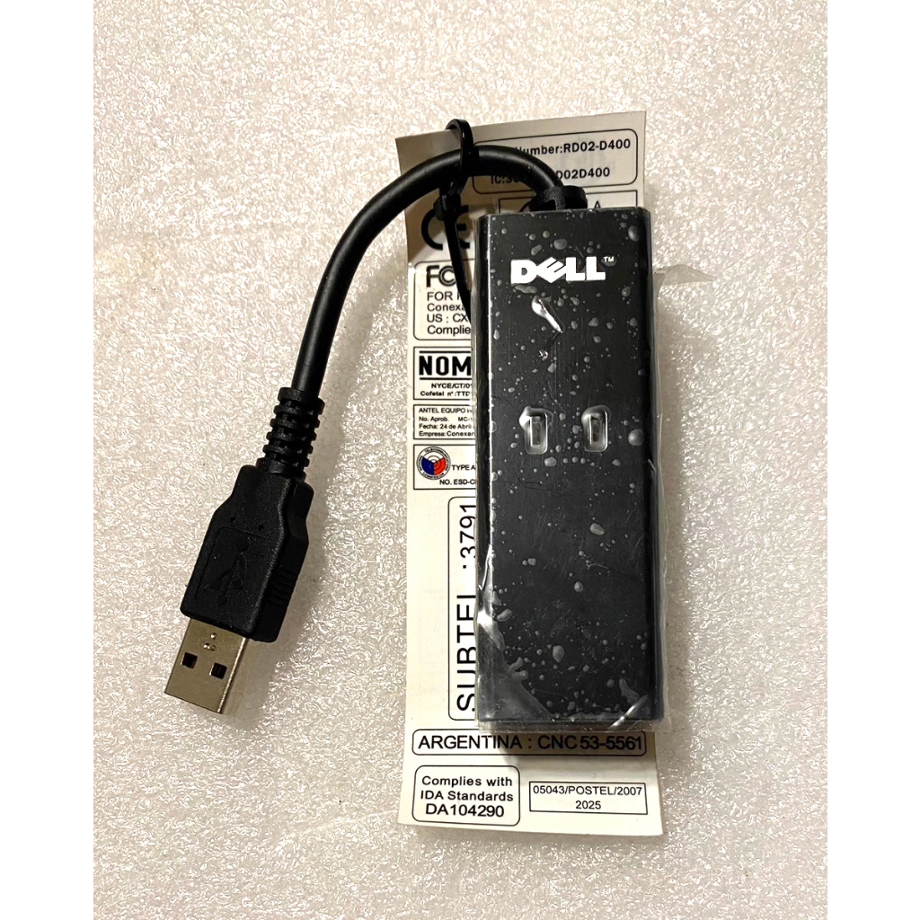Conexant RD02-D400 External 56K USB Modem for Dell NW147 | 蝦皮購物