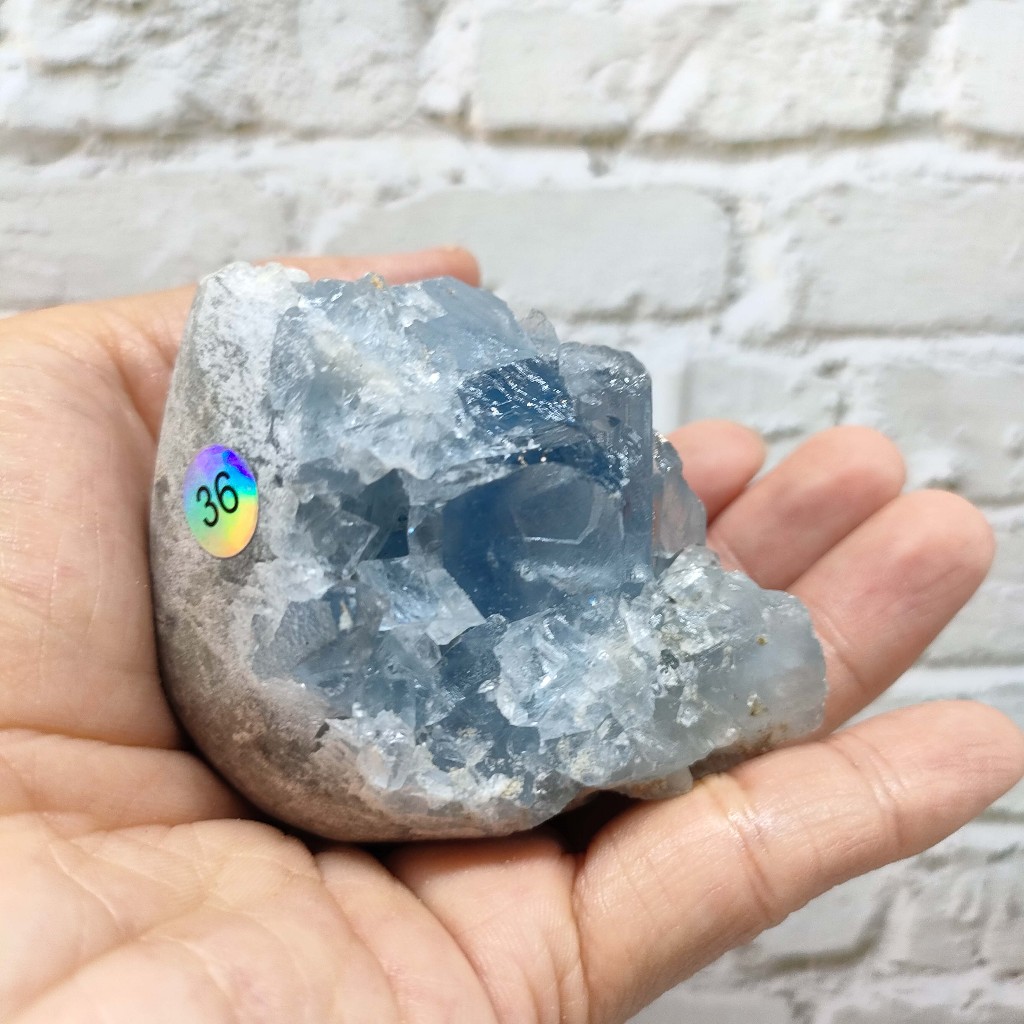 [硯嵐水晶 YL Crystal]天青石原礦(Celestine)原礦 溝通協調 內在平靜 平衡喉輪 情緒釋放 | 蝦皮購物