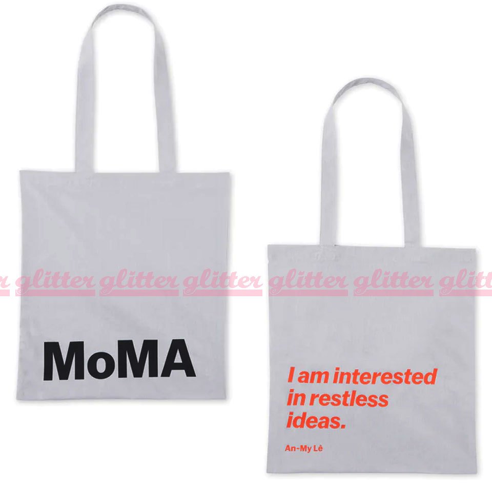 glitter。美線 MOMA 紐約 現代藝術博物館 Artist Quote Totes 軟款 帆布袋 購物袋 標語 | 蝦皮購物