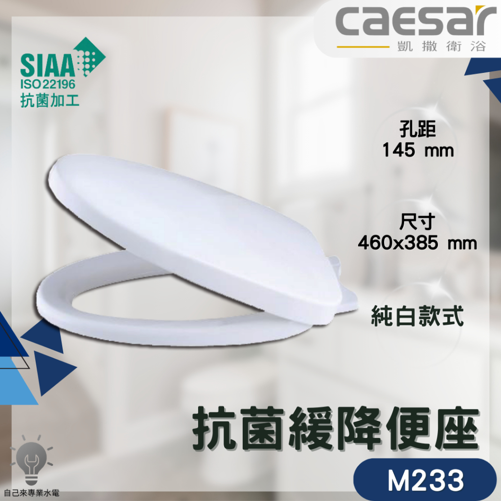 「自己來水電」附發票 凱薩caesar 抗菌緩降便座 M233 SIAA抗菌技術 適用和成 1363 1356 1375 | 蝦皮購物