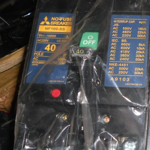 日本 三菱 Breaker斷路器NF100-CS NF100-SS NF100-HS 3P 15A-100A無熔絲開關 | 蝦皮購物