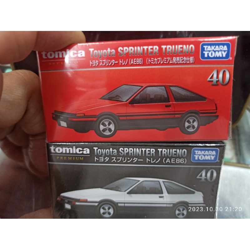 日版 TOMICA Premium 40 AE86 初回 紅 白色款一組 全新 | 蝦皮購物
