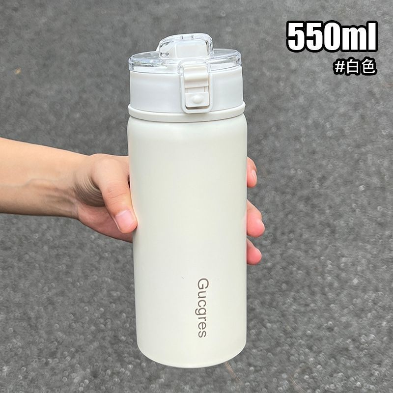 【日系無印風彈蓋保溫杯 550ml】保溫杯 316 不鏽鋼保溫瓶 保溫瓶 保溫杯 500ml 不鏽鋼水壺 保溫水壺 日系 | 蝦皮購物