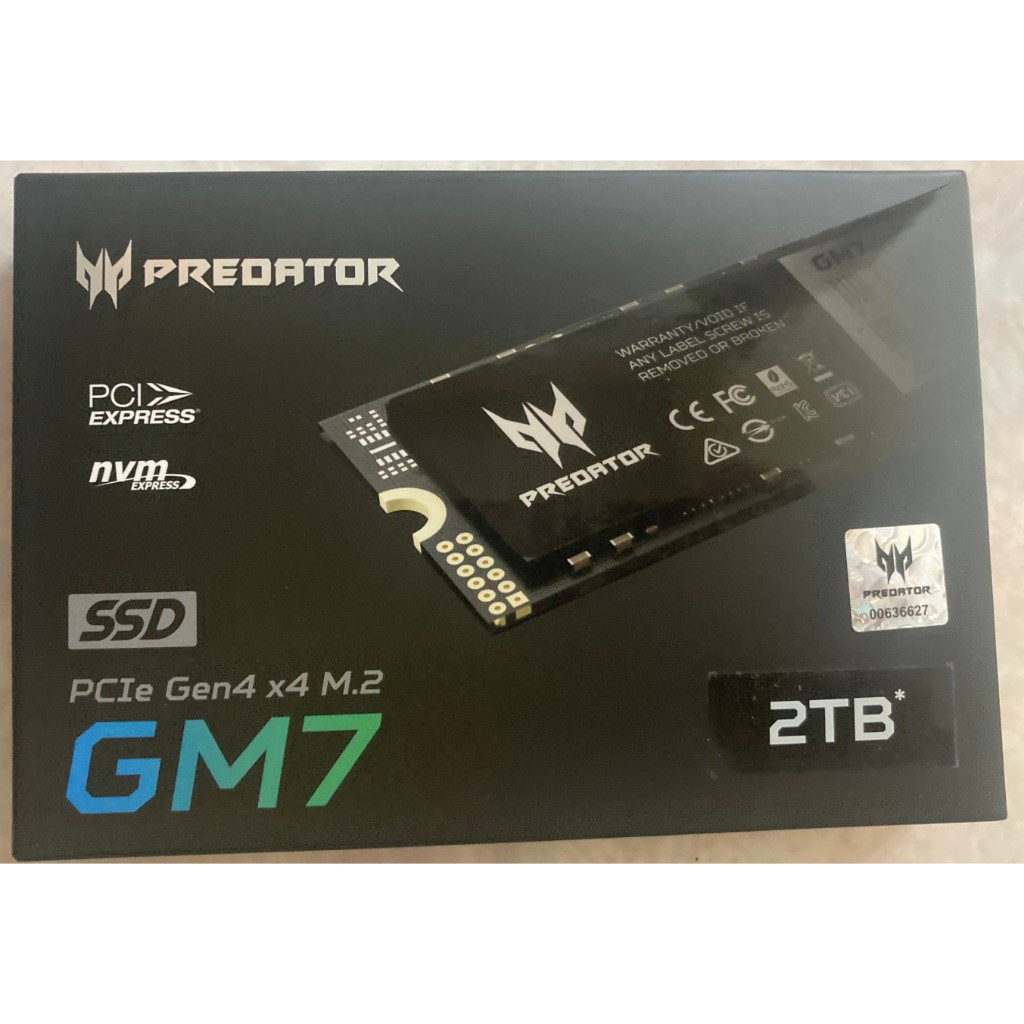 [10倍蝦幣]acer Predator Gm7 Gm7000 2tb M 2 Pcie Gen4 Ssd 固態硬碟 蝦皮購物