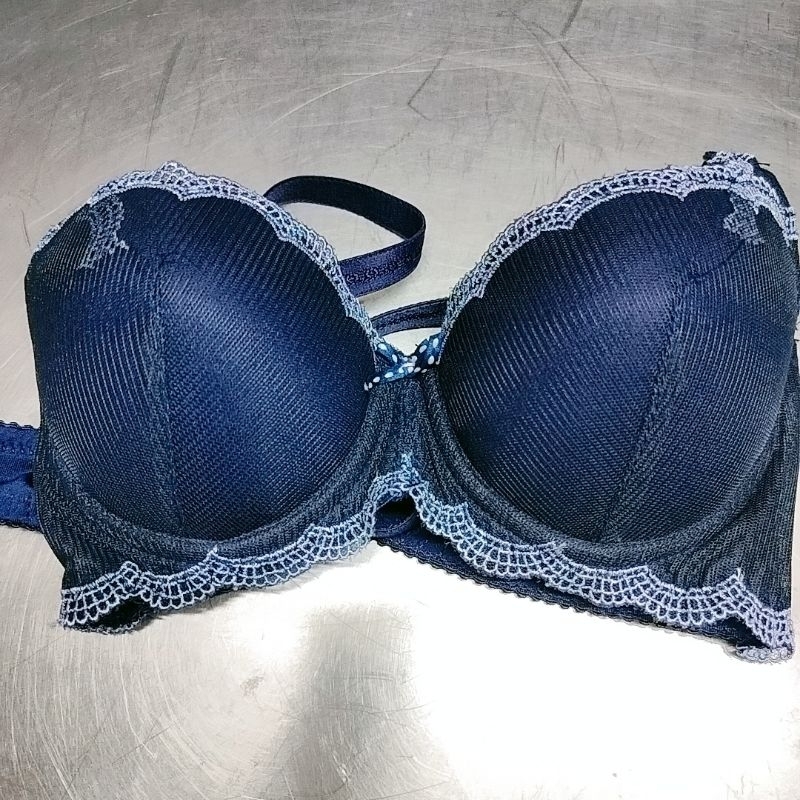 34 75 C罩杯 內衣 女性 藍色 性感 | 蝦皮購物