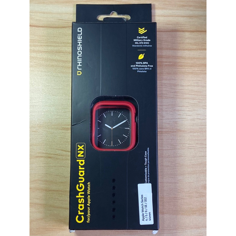 RhinoShield 犀牛盾 Apple Watch Crash guard NX 44mm 防摔邊框保護殼 (紅色) | 蝦皮購物