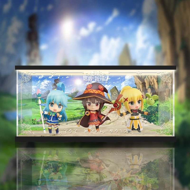 《Yao 挖寶趣》GSC 為美好的世界獻上祝福 惠惠 阿克婭 達克妮絲 黏土人 專用防塵展示盒 | 蝦皮購物