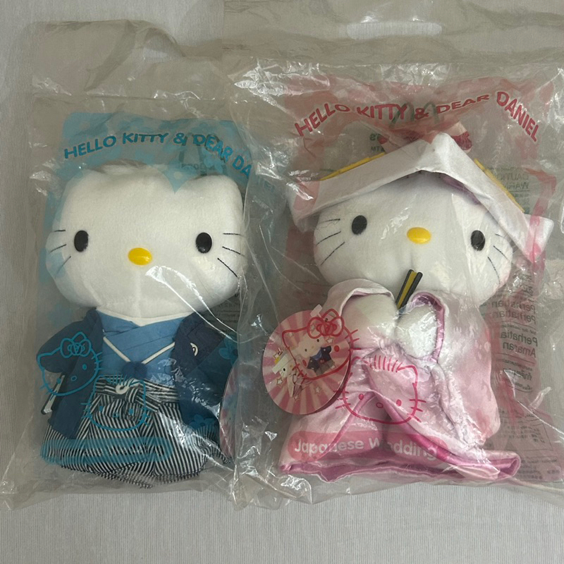 全新 現貨 Hello kitty 1999年 麥當勞 限量 絕版 日本和服 新郎新娘 娃娃 玩偶 企業玩具 收藏 擺飾 | 蝦皮購物