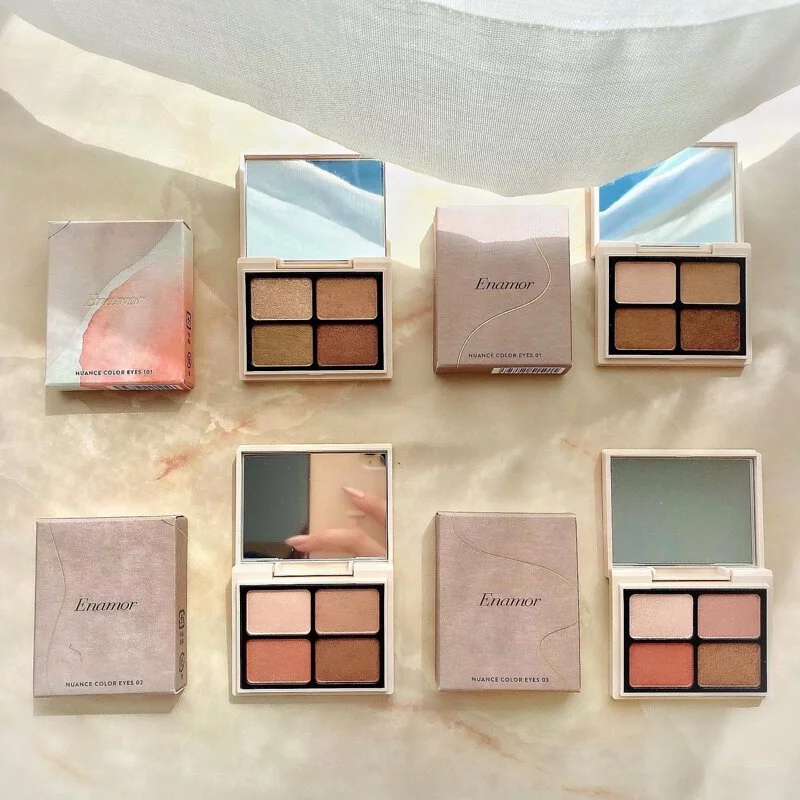 【預購】Enamor 四色眼影盤 日系彩妝 2024春夏新品 LDK排行 Nuance color eyes | 蝦皮購物
