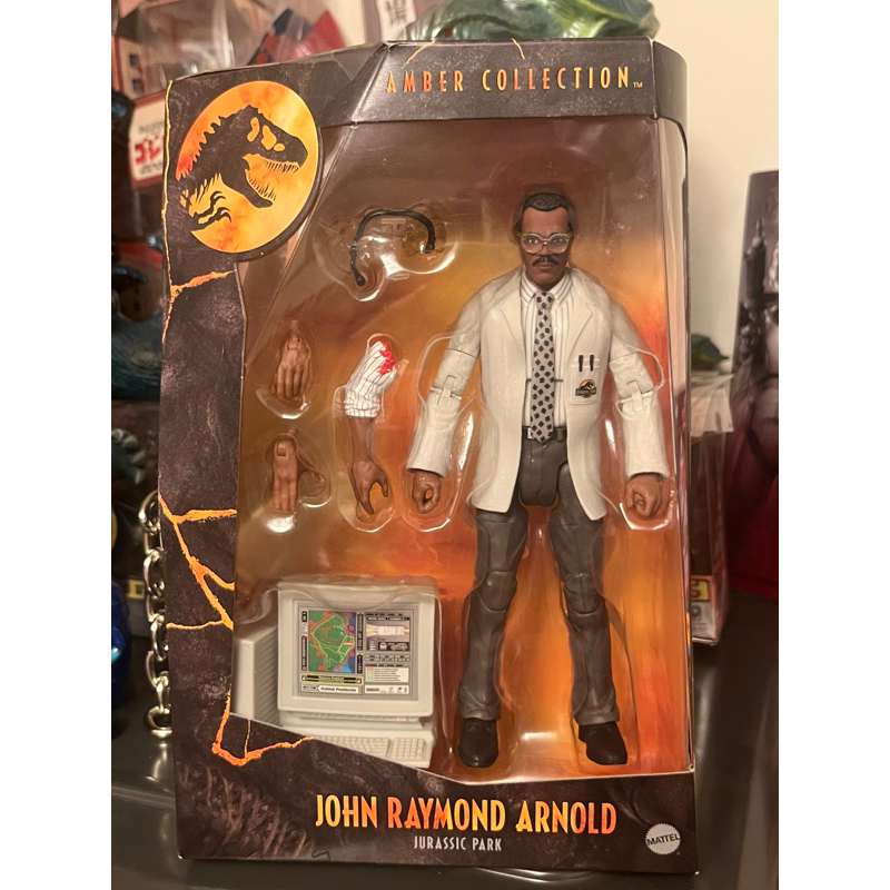 全新現貨 MATTEL Amber Collection琥珀 雷 阿諾德 Ray Arnold 山繆傑克森 侏羅紀公園 | 蝦皮購物