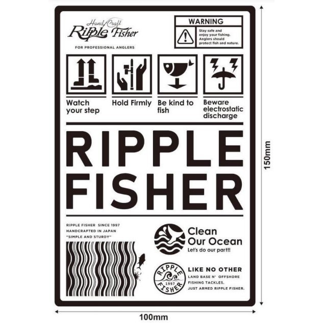 Ripple Fisher Label Sticker 貼紙 路亞工具箱貼紙 手機貼紙 【小蝦米釣具】 | 蝦皮購物