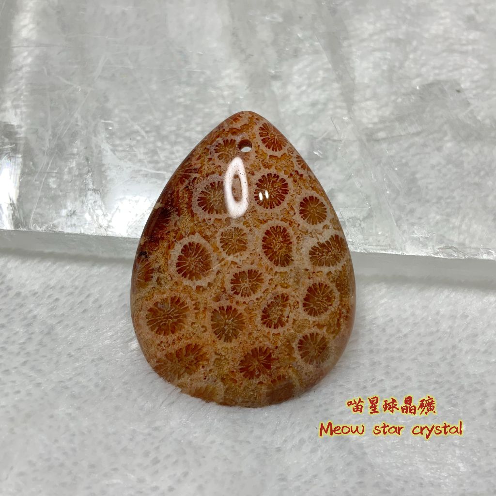 喵星球晶礦•Meow Star Crystal 】 珊瑚玉｜水滴｜吊墜｜檸檬片｜雛菊花|大花｜骨骼｜天然｜一物一拍 | 蝦皮購物