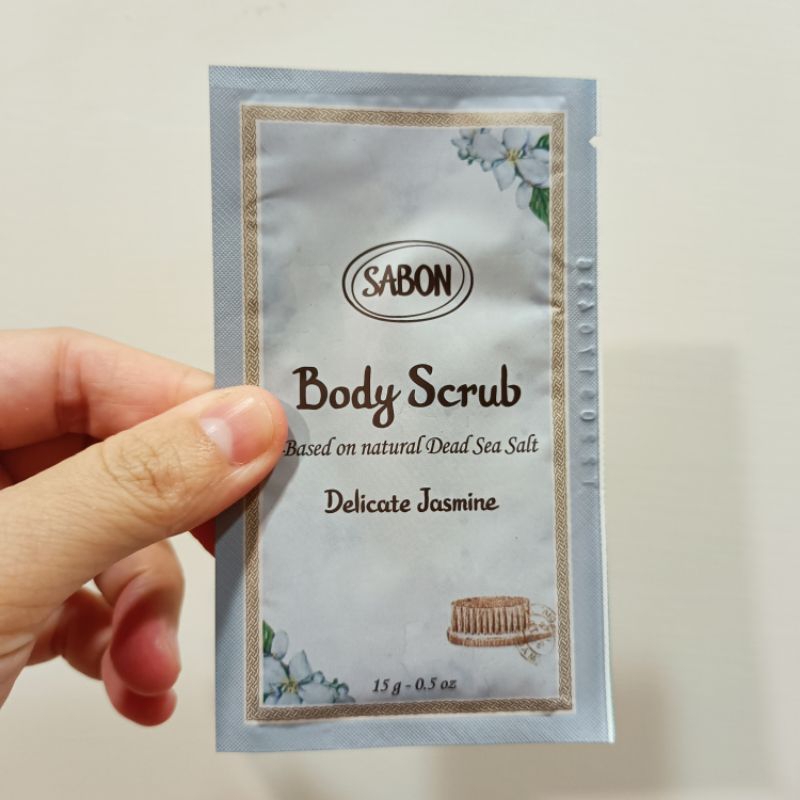 【全新買就送小禮】SABON 茉莉花語身體磨砂膏15g 隨身包 試用組 旅行組 便宜賣 | 蝦皮購物