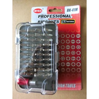 CTL五金小舖~WIGA 41件綜合起子頭組BK-41M 電動起子頭 (星型/十字/一字/六角/四角)台灣製 | 蝦皮購物