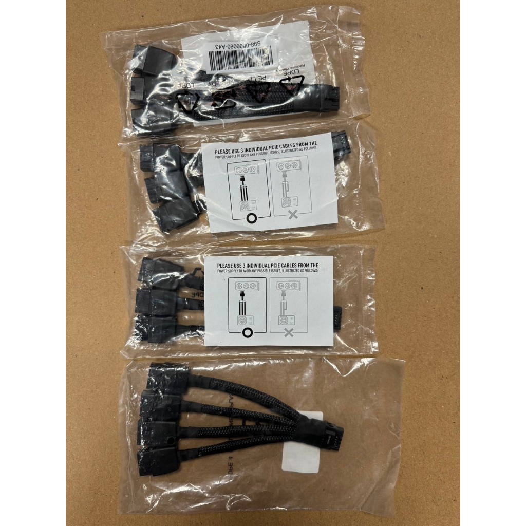 全新 8PIN轉12VHPWR 3個8pin 4個8pin轉12VHPWR 轉接線 ATX 3.0 模組線 | 蝦皮購物