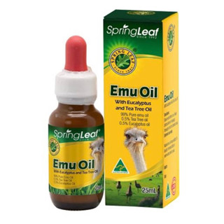 【瘋mom】🔥現貨24h 綠芙 鴯鶓油Spring Leaf Emu oil 25ml 含尤加利精油與茶樹精油 | 蝦皮購物