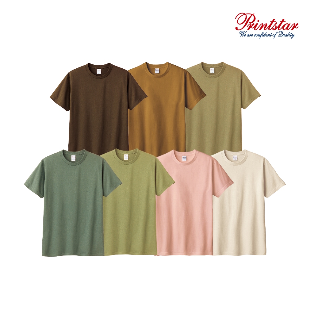 [免運] 日本 Printstar 5.6oz 095 全棉圓領 素T (大地色)【FUTURE】 | 蝦皮購物