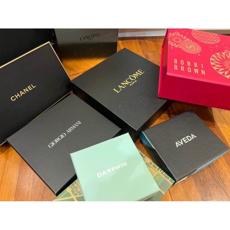專櫃保養品 禮盒 紙盒 Chanel 蘭蔻 Darphin.Aveda.Bobbi brown.契爾氏 | 蝦皮購物