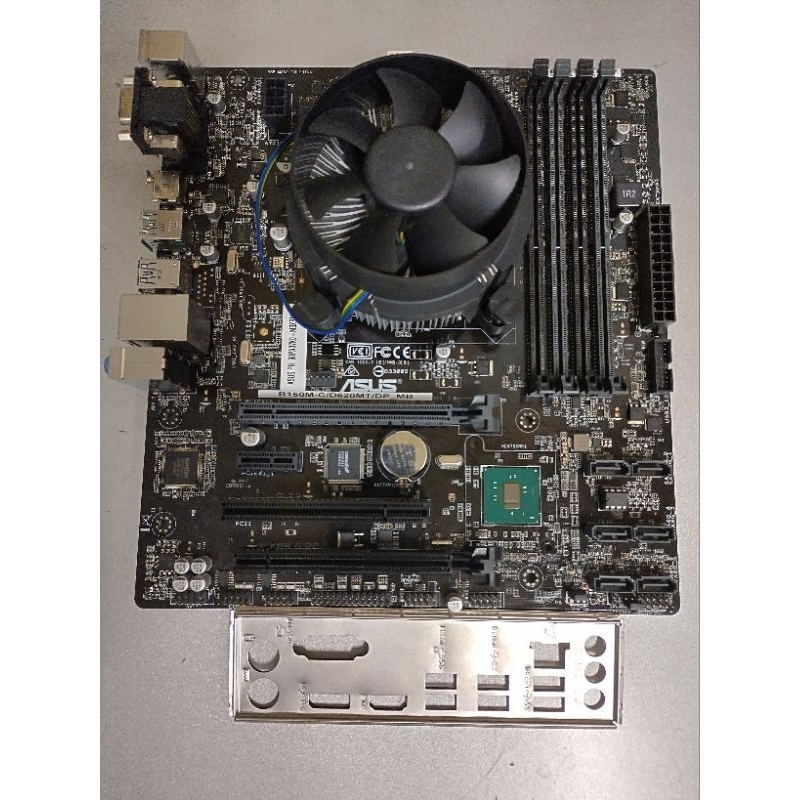 //二手良品// ASUS華碩 B150M-C/D620MT/DP_MB 1151腳位 六代 主機板 : 附檔板+風扇 | 蝦皮購物