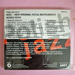 NOVI SINGERS BOSSA NOVA POLISH JAZZ 歐洲版 CD 波蘭爵士人聲 B40 | 蝦皮購物